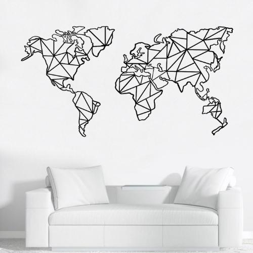 Décoration Murale Monde en Métal | PrecisionMetal