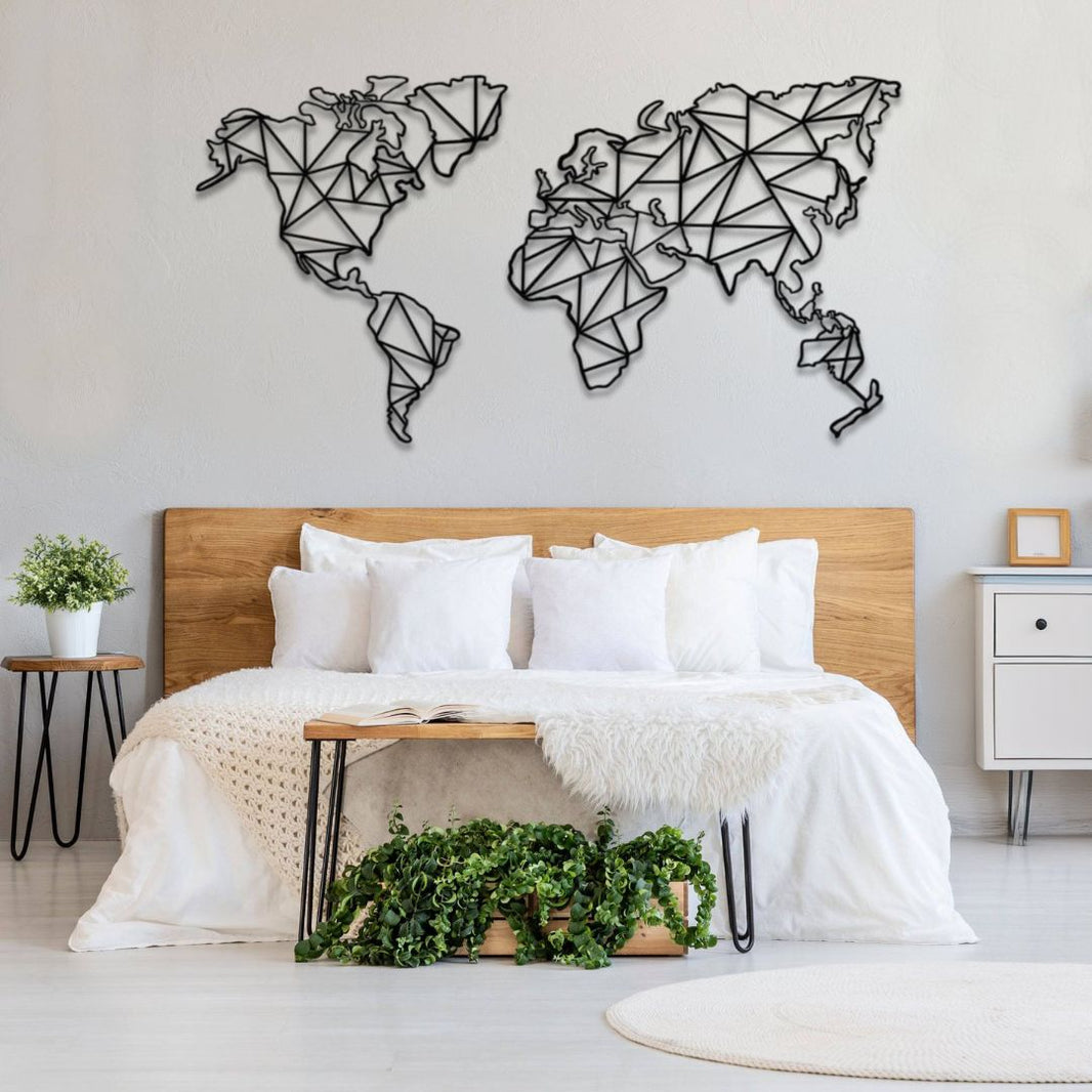 Décoration Murale Monde en Métal | PrecisionMetal