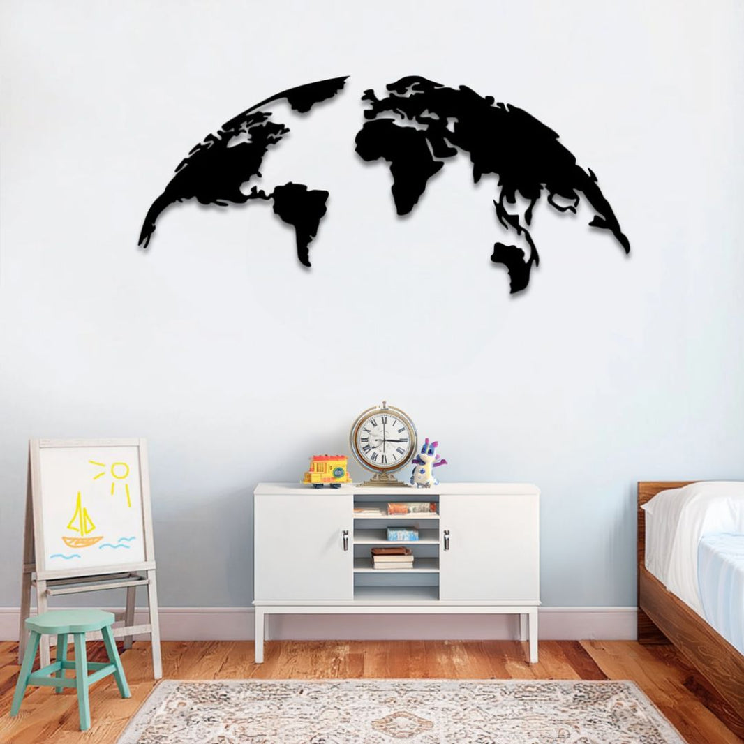 Décoration Murale Monde en Métal | PrecisionMetal