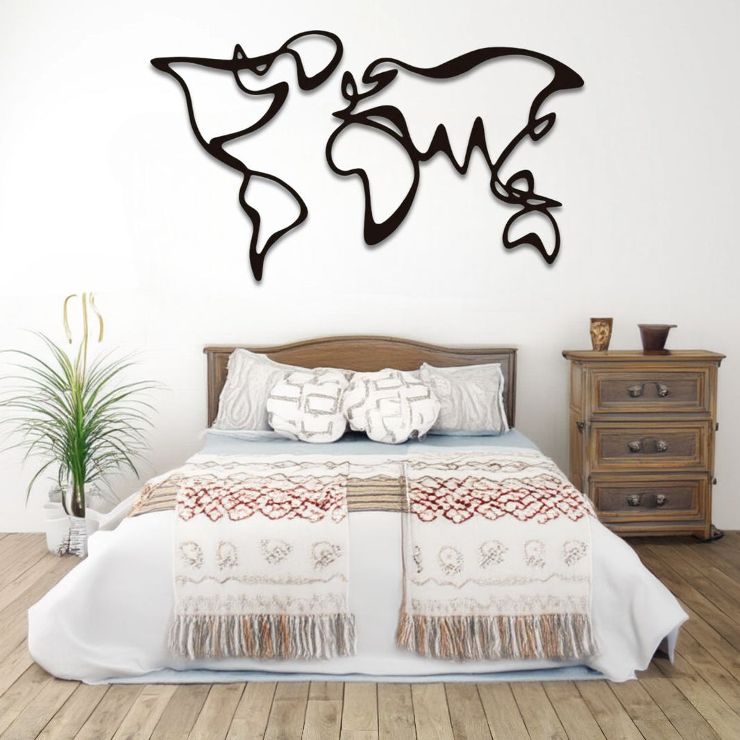 Décoration Murale Monde en Métal | PrecisionMetal