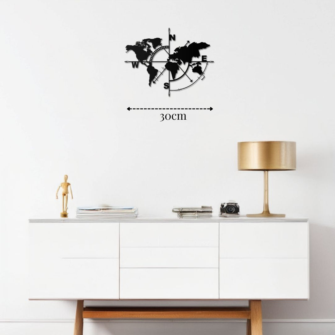 Décoration Murale Monde en Métal | PrecisionMetal