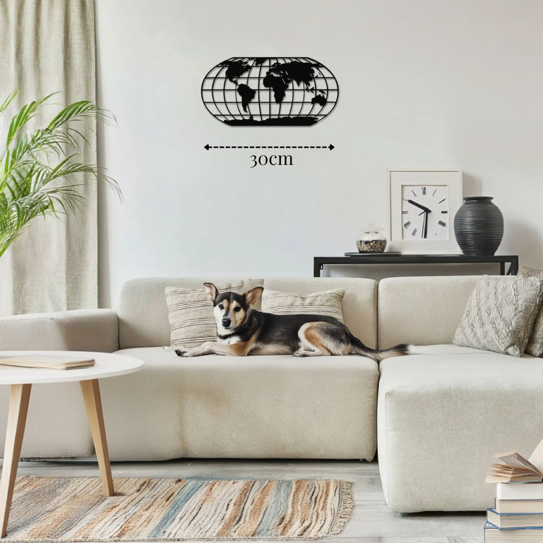 Décoration Murale Monde en Métal | PrecisionMetal