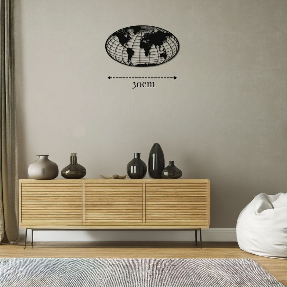 Décoration Murale Monde en Métal | PrecisionMetal