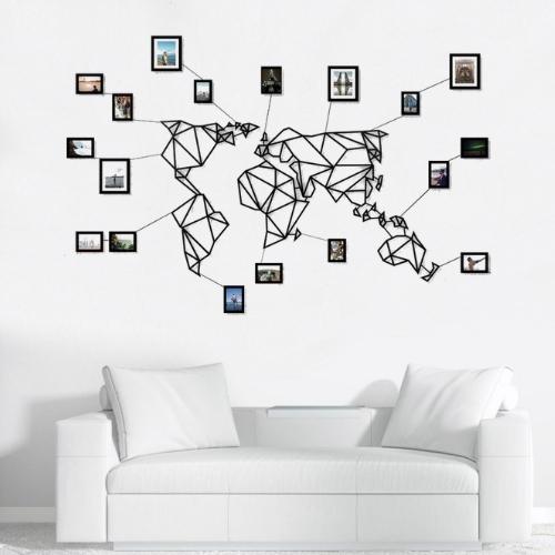 Décoration Murale Monde en Métal | PrecisionMetal
